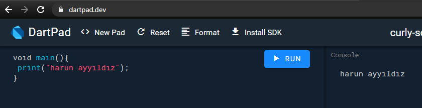 Dart Dili - Değişkenler - HARUN AYYILDIZ